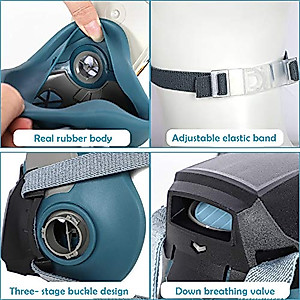 TANGS Half-Facepiece Reusable Respirator Cover Set， Professional Organic Steam Respirator Widely Used in Organic Gas, Paint Spray, Chemical, Woodworking