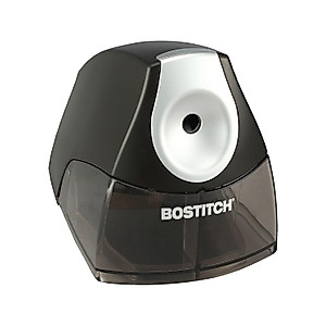 Bostitch Personal Electric Pencil Sharpener, Powerful Stall-Free Motor, High Capacity Shavings Tray, Black (EPS4-BLACK)