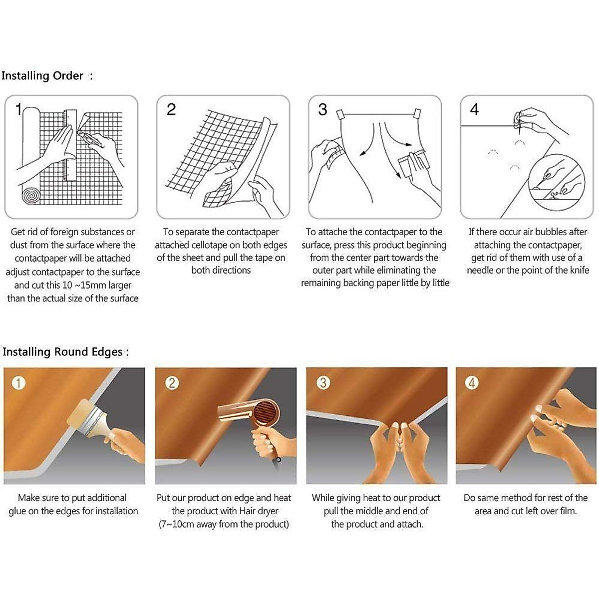 Redodeco Pretty Butterfly Rural Style Adhesive Paper Shelf Liner Peel Stick Dresser Drawer Sticker Home Deco 17.7inch by 96inch