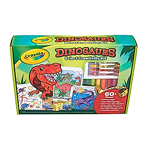 Crayola Dinosaur 5-in-1 Art Kit, Dinosaur Toys Alternative, Gift for Kids, Ages 4, 5, 6, 7
