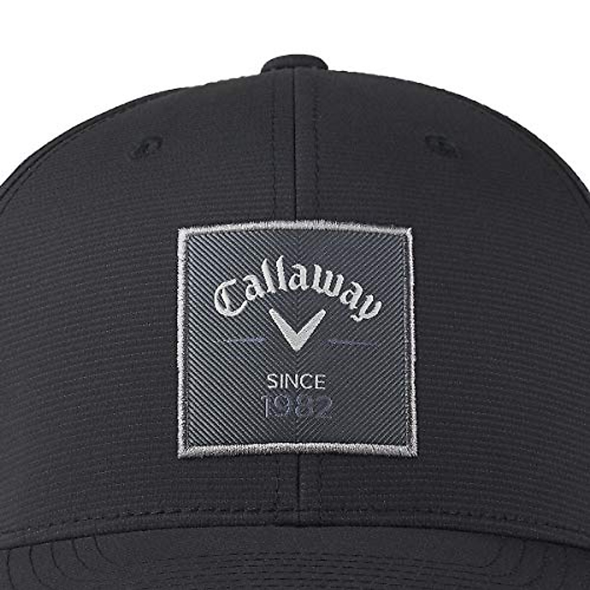 Callaway Rutherford Flexfit Snapback Hat, One Size, Black