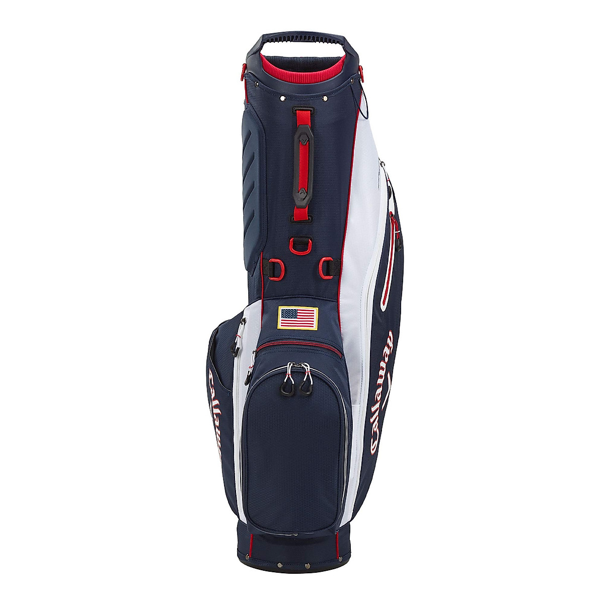 Callaway Golf Fairway C Stand Bag Navy White Flag , Navy/White/USA Flag