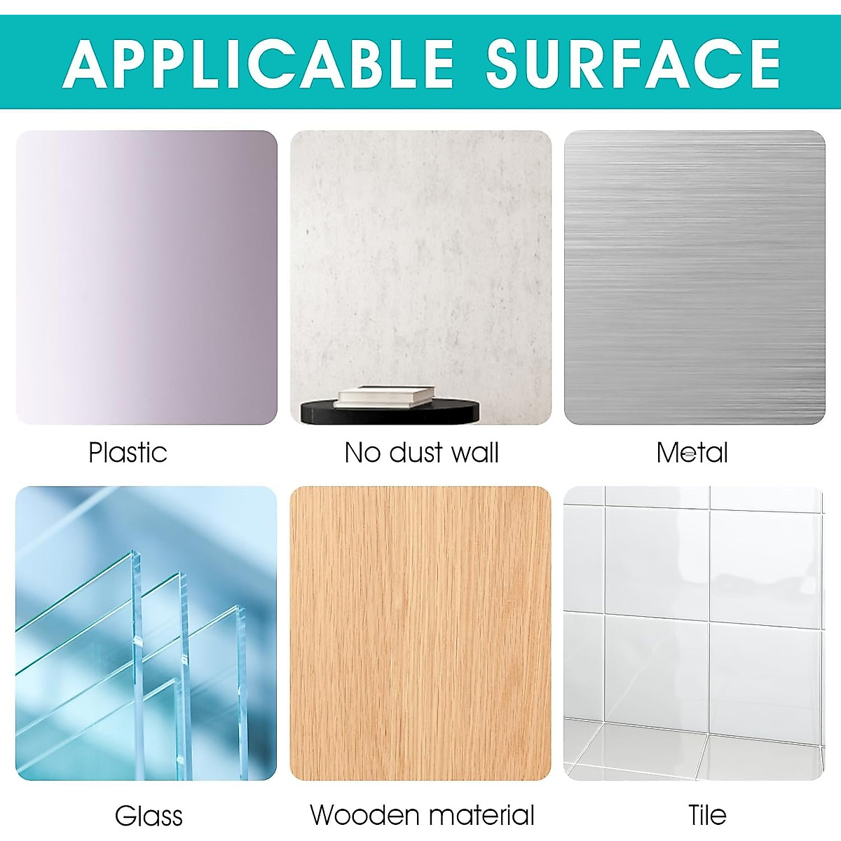 4 PACK Shower Caddy Adhesive Replacement, Shower Shelf Adhesive No Drilling, Adhesive Shower Hooks Strong Adhesive, Adhesive Hooks for Shower Caddy, Soap Holder, and Kitchen Racks (2.4x2.4 inch)