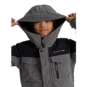 Burton Boys Covert Jacket, Heather Bog/True Black New, X-Small