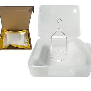 VTSYIQI Liquid Surface Tension Meter Platinum Ring Loop Pt Loop Platinum Ring Method with Platinum Ring Method 0.185mm Ring Radius 9.55mm for Surface Tensiometer Interfacial Tensiometer
