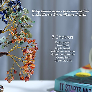 PYOR Chakra Tree of Life, Crystals, Gifts for Women, Crystal Tree, Money Tree, Crystals and Healing Stones, Home Decor, Crystal Tree for Positive Energy