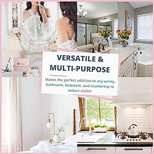 360 Rotating Makeup Organizers, Acrylic Makeup Organizers Bathroom Lazy Susan Organizer 360 Organizer Makeup Spinning Cosmetics Organizer Perfume Organizer for Cosmetics, Brushes, Creams - Clear