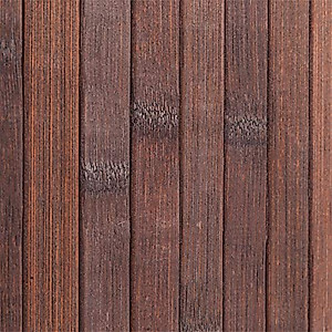 Laundry Hamper Bamboo Laundry Basket, Clothes Hamper with Lid and Removable Liner, Single Lattice Bamboo Folding Basket Body with Cover , Rectangle Clothes Bin for Laundry Room Bedroom (Dark Brown)