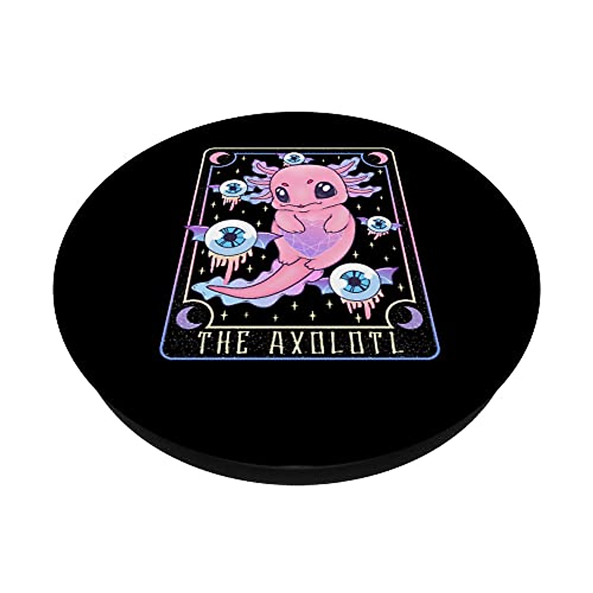 Axolotl Tarot Card Pastel Goth Kawaii Cute Axolotl Women PopSockets Swappable PopGrip