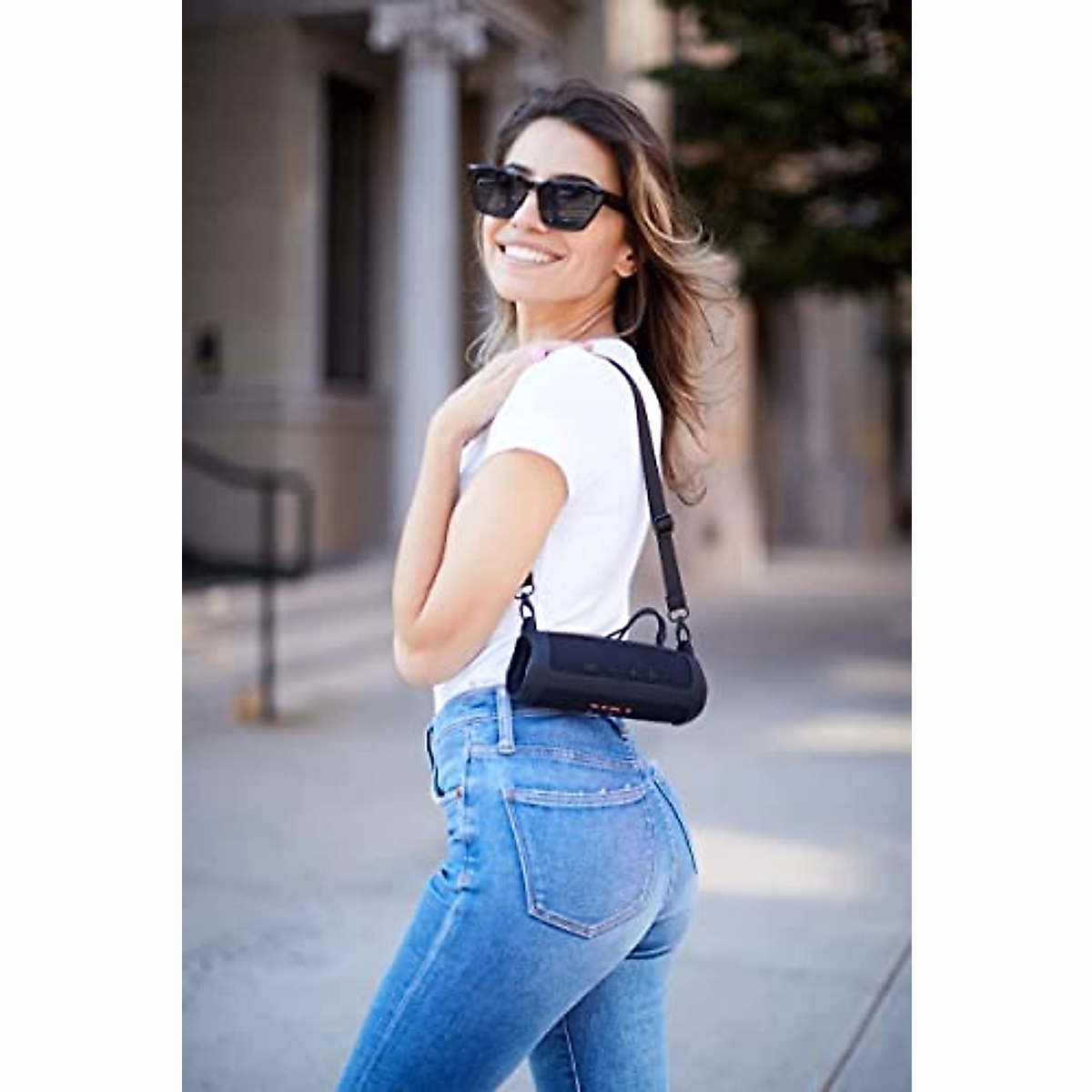 Boomp's JBL Flip 6 Bluetooth Speaker Kit: Portable Wireless, Powerful Rich Sound & Deep Bass, IP67 Rated Waterproof Speaker, with Silicone Protective Case & USB Type-C Wire - Black