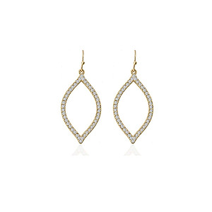 I Can't Say"I Do" Without You | Bridesmaid Earrings for Women 1-4-6-8 Sets Marquise Shape Drop Dangle Earrings for Wedding Gifts (GOLD - 8 SETS)