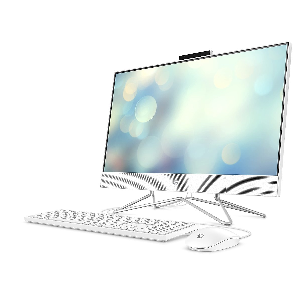 HP All-in-One 24 inch Desktop, 11th Generation Intel Core i5-1135G7 Processor, Intel Iris Xe Graphics Graphics, 8 GB RAM, 512 GB SSD, Windows 11 Home (24-df1370, Snow White)
