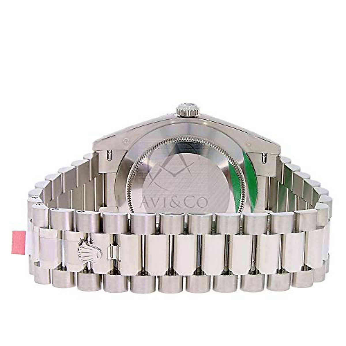 Rolex Day-Date 40 President White Gold Watch 228239 60th Anniversary Green Dial