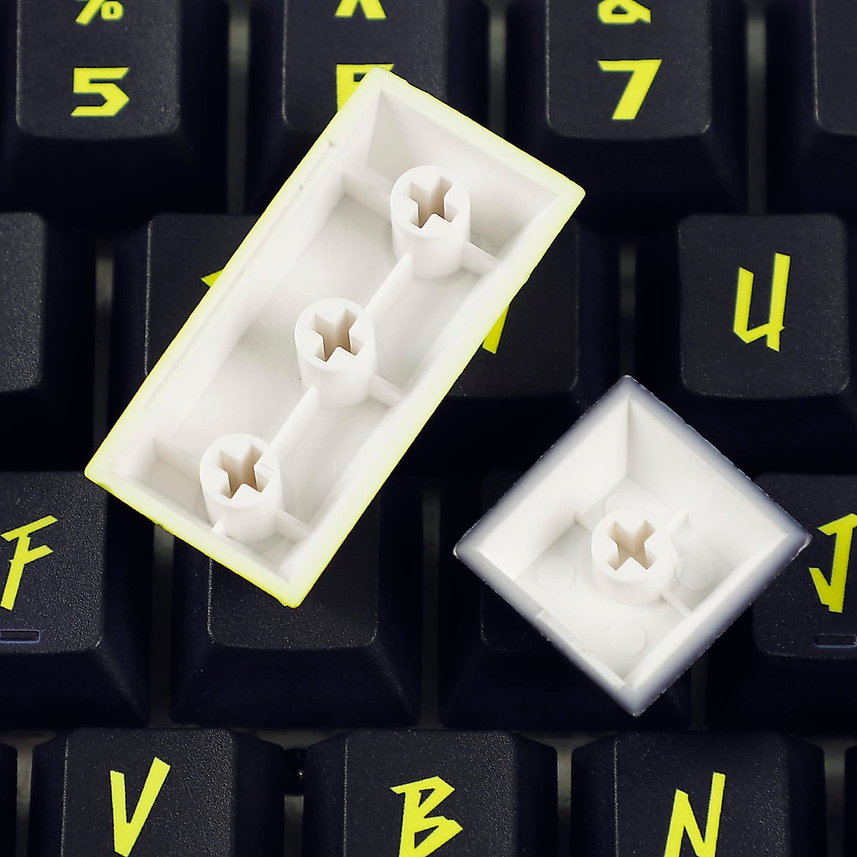 136 Key Cyber Style Cherry Profile Five Side Dye Sub Keycaps PBT Key caps for TKL 61 64 68 75 87 96 104 108 Keychron MX Keyboard