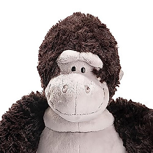 LRUNTEC Cute Plush Gorilla Stuffed Animal, Kawaii Forest Soft Animals Themed Cuddle Doll for Children - 10 inch
