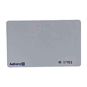 AuthorizID 100 – 26 Bit H10301 125 KHz Printable CR80 Proximity Card Wiegand chip. Compatible with 1386 1326 7610 1586 1391 and 1346. Works with Nearly All Access Control Systems. Free tech Support.