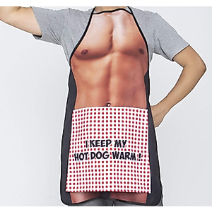CozyEars Sexy Apron Creative Bachelorette Party Funny Gag Kitchen Grilling (Picnic Table) Black