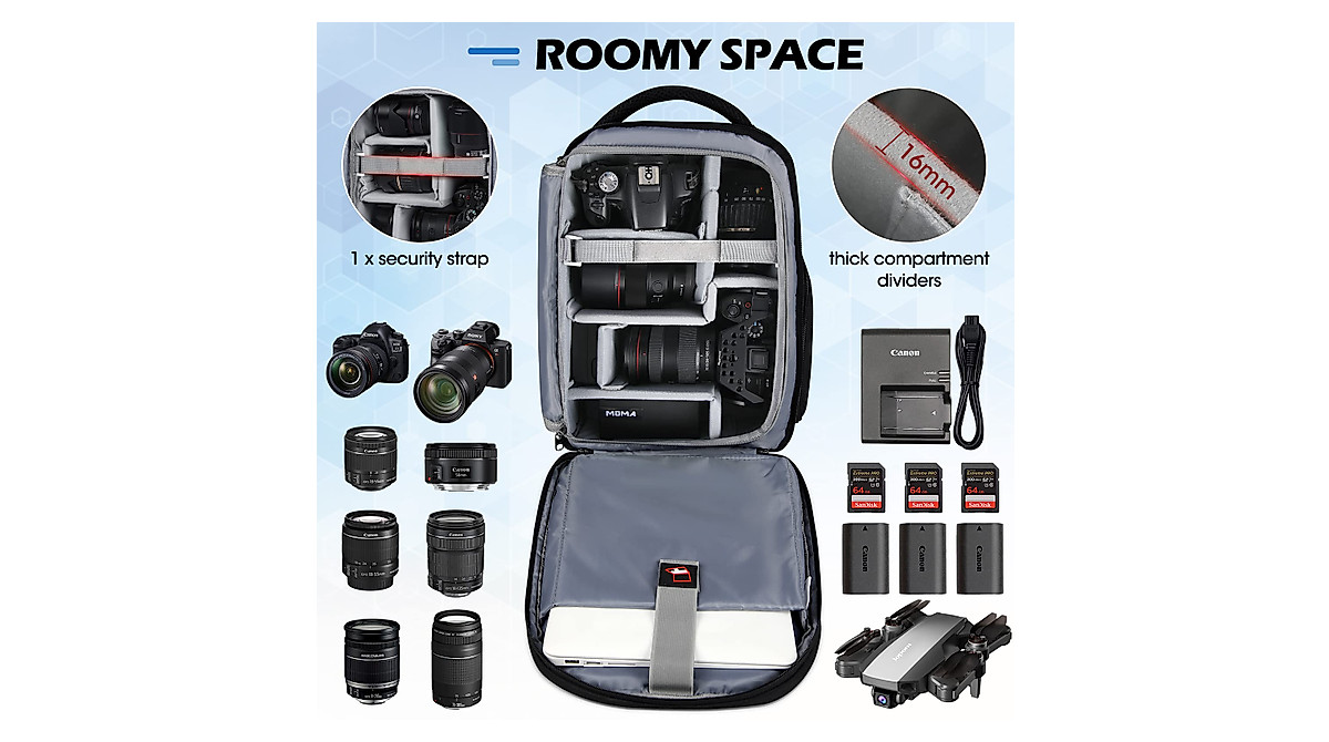 Lubardy Professional Camera Backpack - Waterproof & Versatile