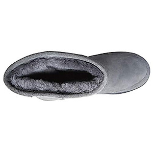 BEARPAW Men's Patriot Snow Boot, Charcoal, 10.5 M US