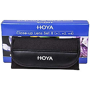Hoya Close-Up Kit – Filter Set for Macro Photography (+ 1, 2, 4, 82 mm Black