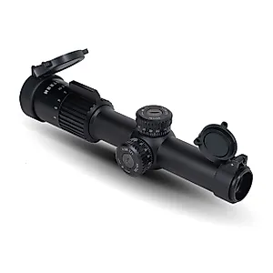 Monstrum Alpha Series 1-6x24 First Focal Plane FFP Rifle Scope with MOA Reticle | ZR302 Quick Release Scope Mount | Bundle