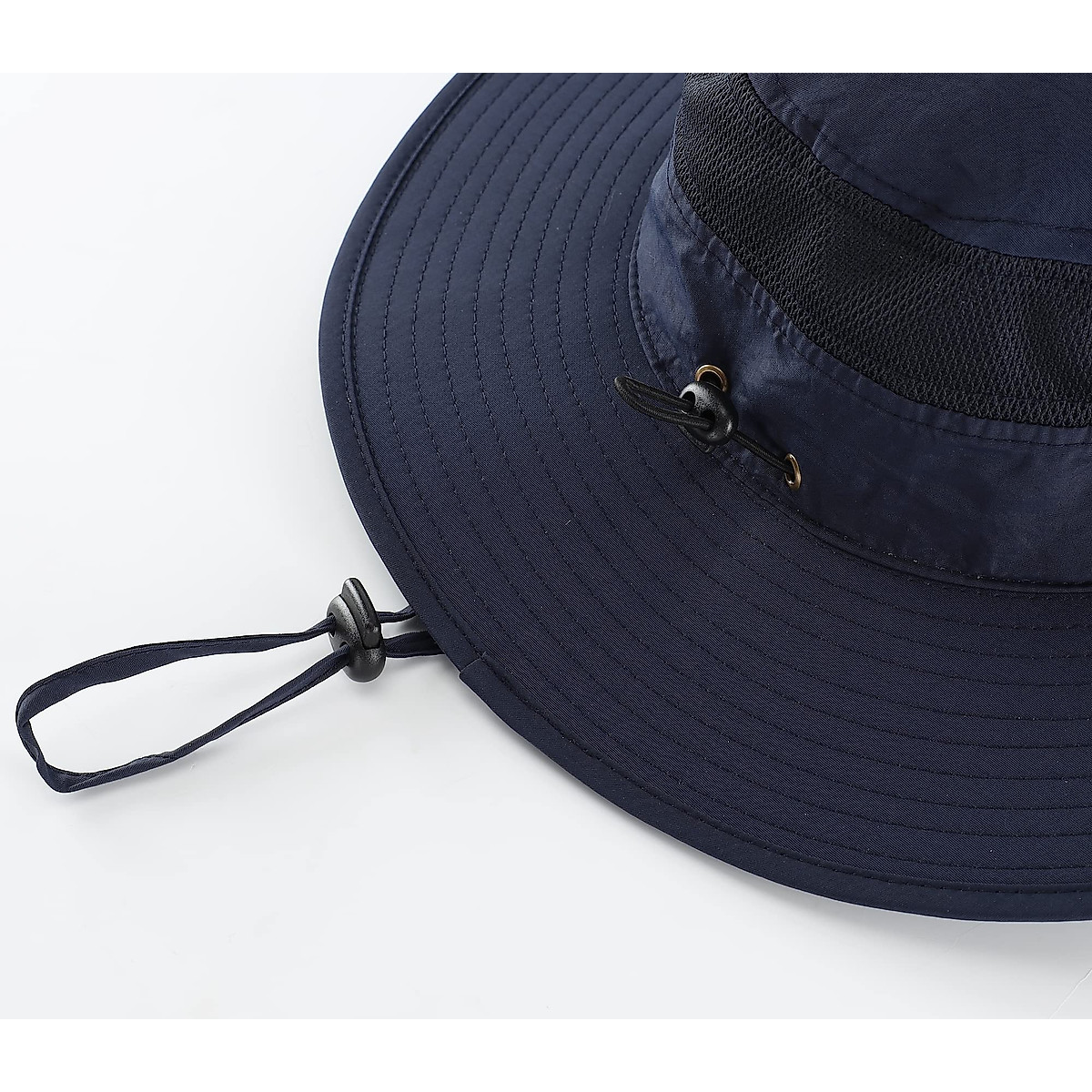 Home Prefer Mens Sun Hat Wide Brim Bucket Hat UPF 50+ Sun Protection Hat for Outdoor Fishing Hunting Camping Beach Safari Hat Navy Blue
