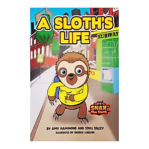 SNAX The Sloth Official 2023 Version, Talking Plush Sloth Toy for Kids, Cuddly Sloth Stuffed Animal That Talks Back Slowly for Boys and Girls, Moving Eyes & Mouth, with Book + Red Shirt