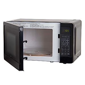 Avanti MT7V1B Microwave Oven 700-Watts Compact with 6 Pre Cooking Settings, Speed Defrost, Electronic Control Panel and Glass Turntable, Black