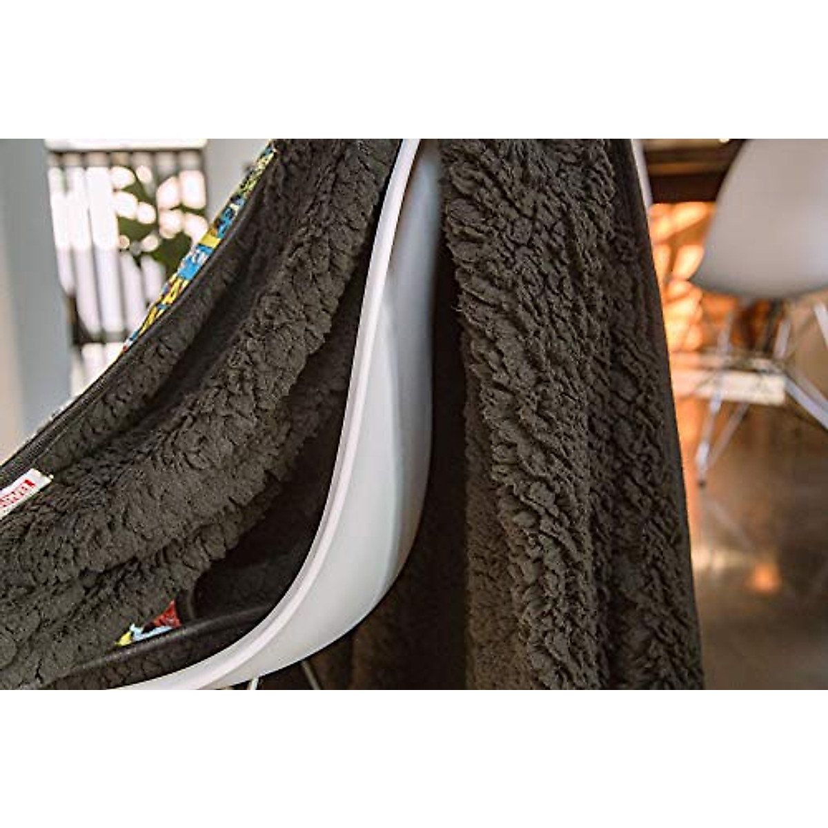 Marvel Comics Oversized Fleece Throw Blanket with Spider-Man, Captain America, Black Panther, More | Superhero Geeky Home Decor | Soft and Cozy Sherpa Blanket | 54 x 72 Inches