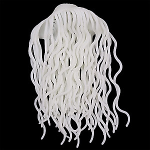 WellieSTR 1 Bundle(60strands) Squirmy Wormy Fly Tying Materials for San Juan Fly Flies Soft Lure Ultra Stretchy Fishing Worm Body Trout Floating Glowing - White