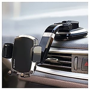 Bestrix Phone Holder for Car, SmartClamp Car Phone Mount | Dashboard Cell Phone Car Phone Holder Compatible with iPhone 13 12 11 Pro, Xr, Xs, XS MAX,XR,X, Galaxy S20 Note 20 Ultra & All Smartphones