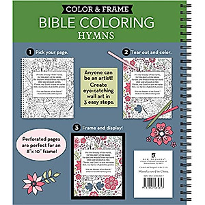 Color & Frame - Bible Coloring: Hymns (Adult Coloring Book)