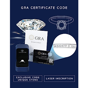 MomentWish Promise Rings for Her, 1Carat Moissanite Promise rings, D Color VVS1 Simulated Diamond 925 Sterling Silver Accent Rings-Size7