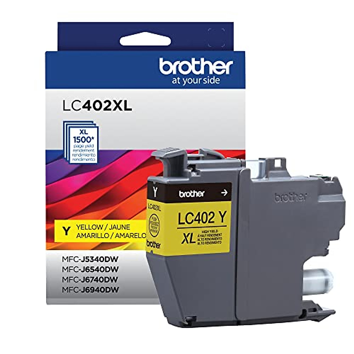 Brother Genuine LC402XLY High Yield Yellow Ink Cartridge