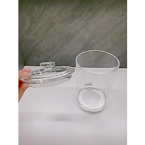 Skywin- Laundry Jars with Lid, Tall Laundry Detergent Jar, Glass Jars for Laundry Room, Laundry Containers for Organizing Laundry Room, Dishwasher Pod Container (Clear)