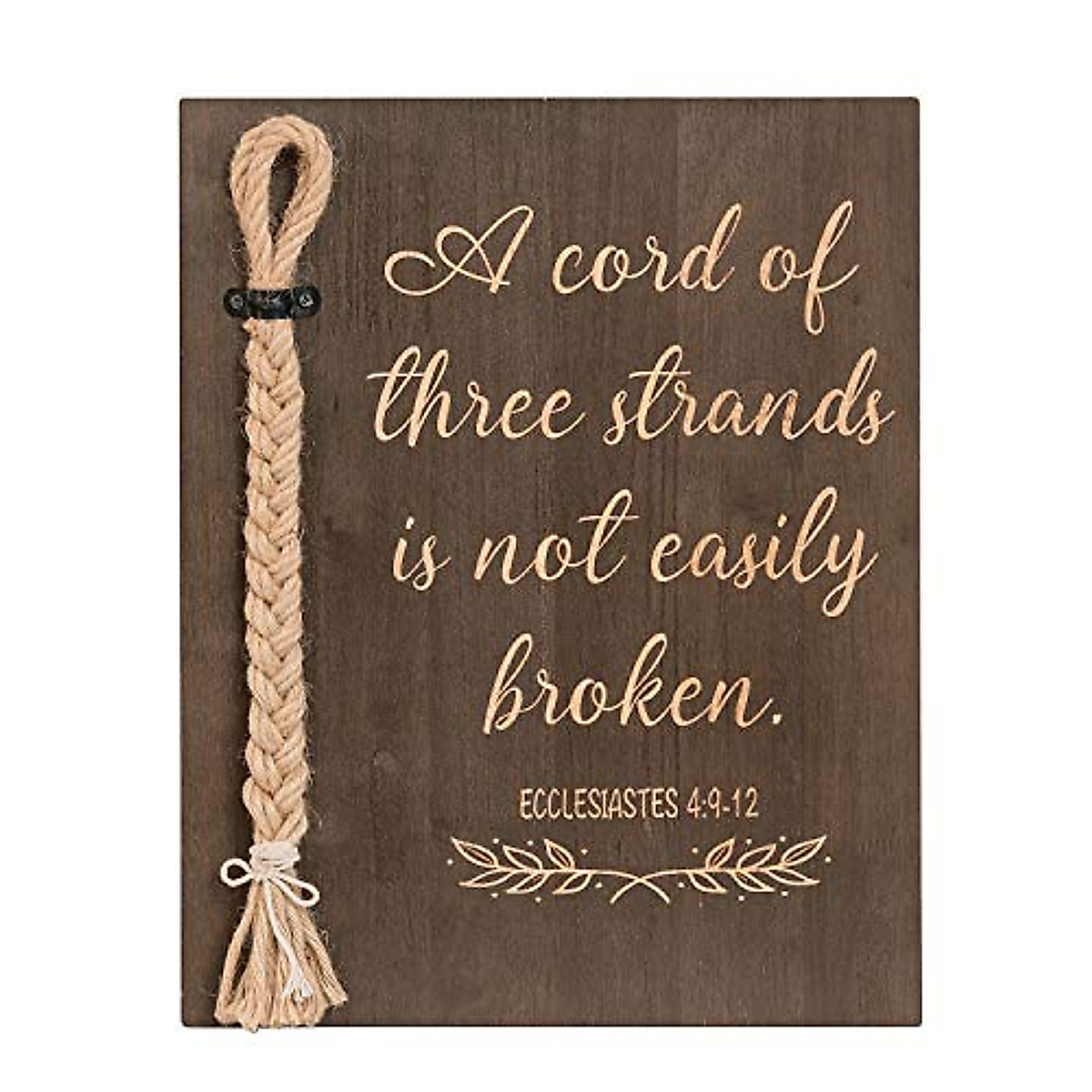 Ling's Moment A Cord of Three Strands Wedding Sign-Alternative Wedding Unity Sign - Strand of Three Cords Sign-Unity Cord Wedding Sign