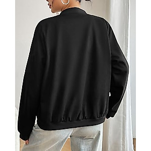 Zeagoo Womens Jacket Faux Suede Leather Trendy Light Coat Moto Jackets with Pockets