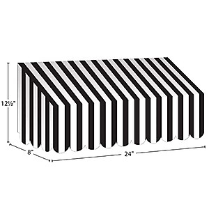 Teacher Created Resources Black & White Stripes Awning (TCR77505)