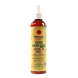 Tropic Isle Living Jamaican Black Castor Oil Daily Hair Gro Leave-in Conditioning Mist & Detangler 8oz | Paraben & Sulfate FREE | All Hair Types | Restores Moisture & Gently Detangles