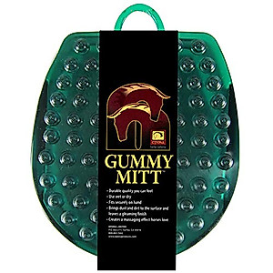 Epona Gummy Mitt for Horse Grooming Two-Sided for Scrubbing Brushing Wet or Dry Flexible Ergonomic Design Two-in-One Great for Pets Removes Grime