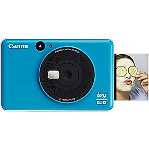 Canon Ivy CLIQ Instant Camera Printer, Mini Photo Printer with Seaside Blue