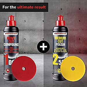 Menzerna Heavy Cut Compound 1000 8 fl oz - Car polish for the speedy removal of deep scratches using foam polishing pads