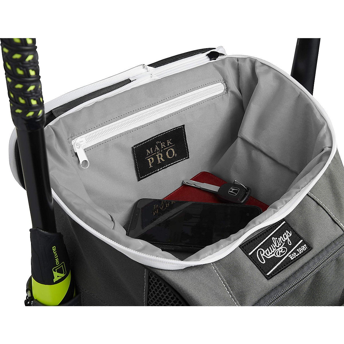 Rawlings | IMPULSE Backpack Equipment Bag | Baseball/Softball | Black