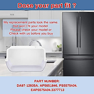 MONST DA97-12935A Door Bin, RF220NCTASR Door Shelf Compatible with samsung（Both Left and Right RF220NCTASG, RF220NCTAWW, RF220NCTASP, RF221NCTASP, RF221NCTASR etc Refrigerator, Replaces AP5651846