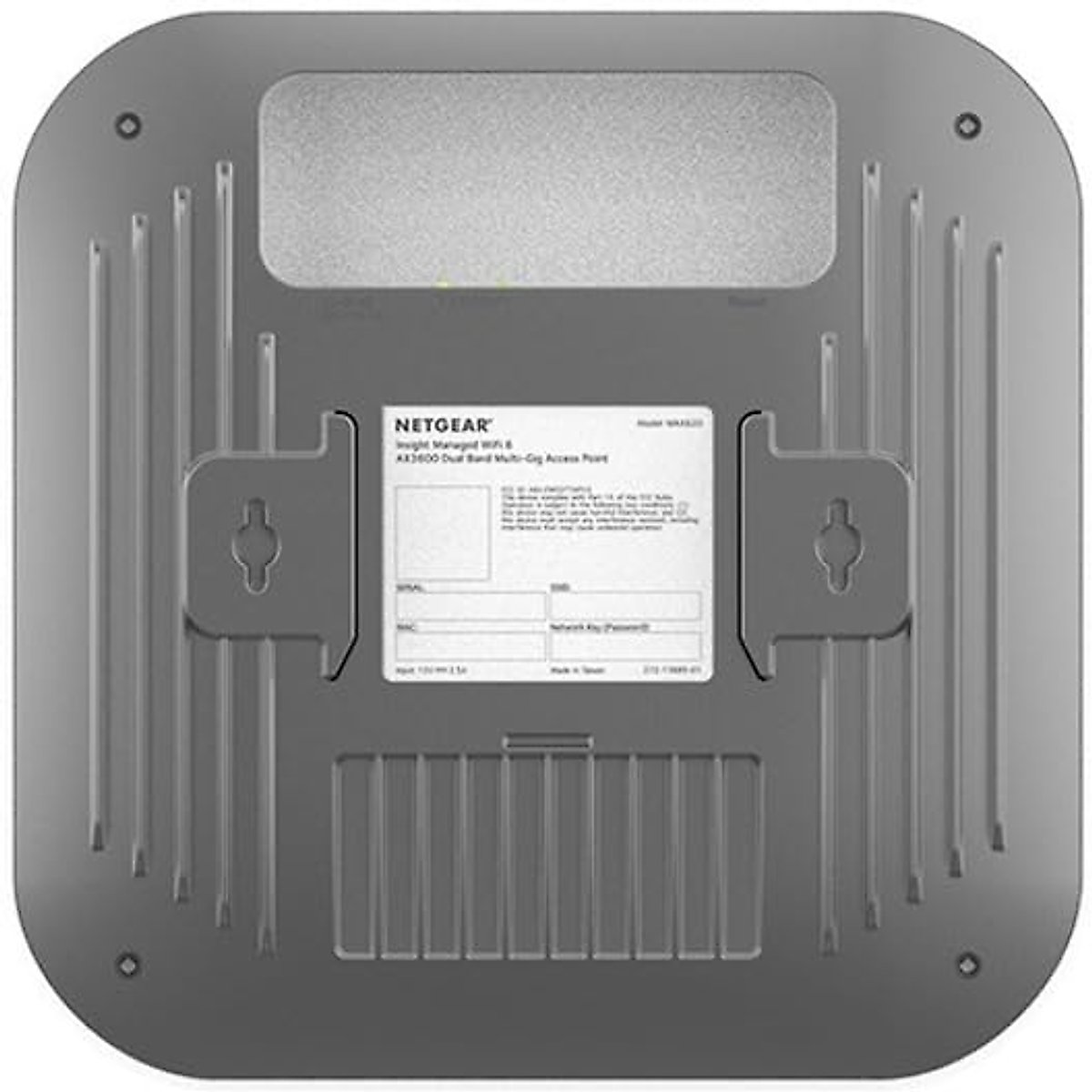 NETGEAR Cloud Managed Wireless Access Point (WAX620) - WiFi 6 Dual-Band AX3600 Speed | Up to 256 Client Devices | 802.11ax | Insight Remote Management | PoE+ Powered or AC Adapter (not Included)