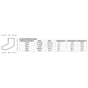 Gear Up Guide Dry Latex Socks, Large / 10-11.5 Shoe Size