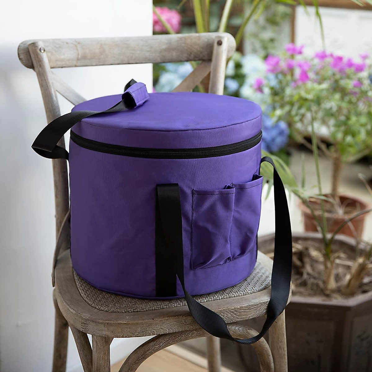 Hye-eun 12 Inch B Note Crystal Singing Bowl Crown Chakra with Purple Carrying Case for Yoga Meditation Sound Healing Energy