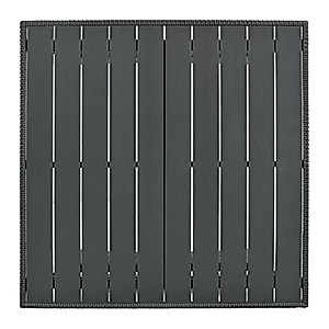 6-Piece Outdoor PE Wicker Sofa Sectional Sofa Set, Patio Rattan Dinning Set, All Weather Conversation Set with Thick Cushions and Pillows for Garden Lawn, Backyard, Poolside (Gray+Beige Cushion)