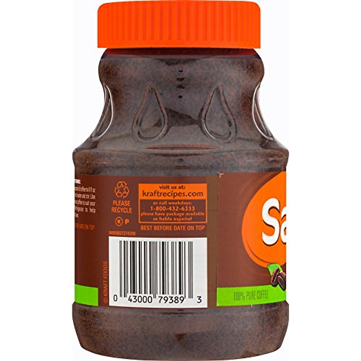 Sanka Instant Decaf Coffee, 8 Ounce Jar (Pack of 4)