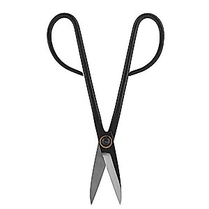 Multifunctional 205mm Long Handle Steel Bonsai Scissors Pruning Shear Bud Leaves Trimming Tool Garden Equipment for Bud Trimming, Thinning and Bonsai Defol